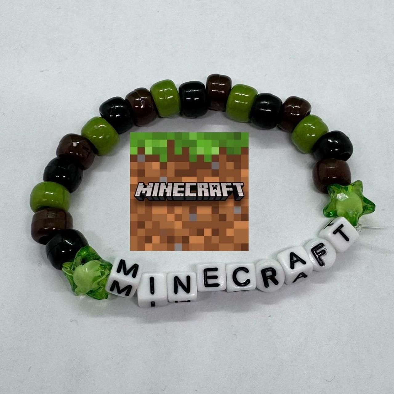 ‘Minecraft’ inspired kandi single handmade by... | Depop
