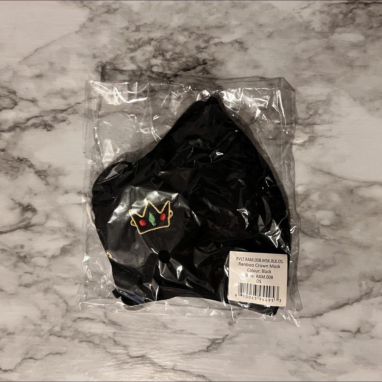 ranboo face mask 🖤🤍 never taken out of the package,... - Depop