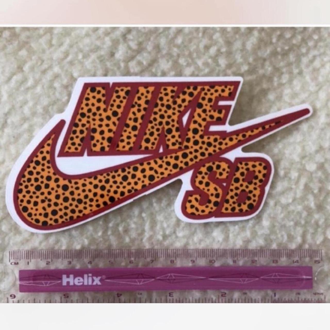 Last of the Nike Sb leopard print stickers I have - Depop