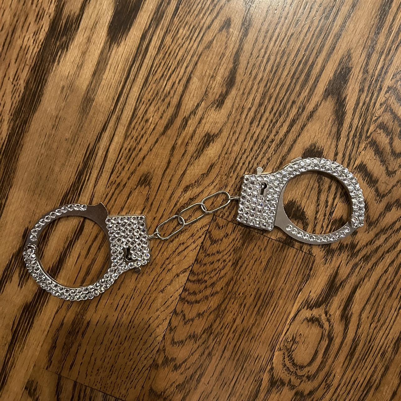Bedazzled costume handcuffs! No key #cuff... - Depop
