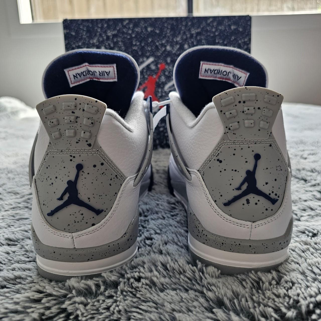 - JORDAN 4 - J4 'Midnight Navy' VNDS w/ OG... - Depop