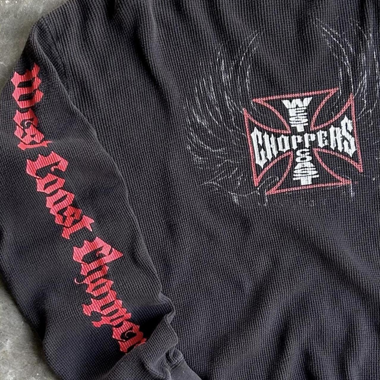 Vintage WestCoast Choppers Thermal Sz Xl 28x28 Red... - Depop