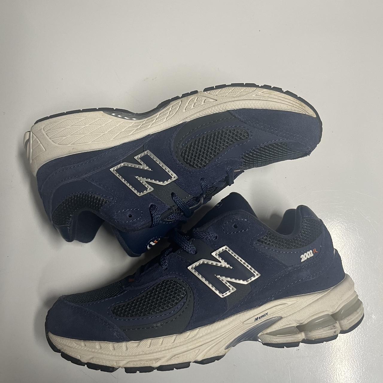 New Balance 2002r Navy Blue Sz 3y Kids Running Shoes... - Depop