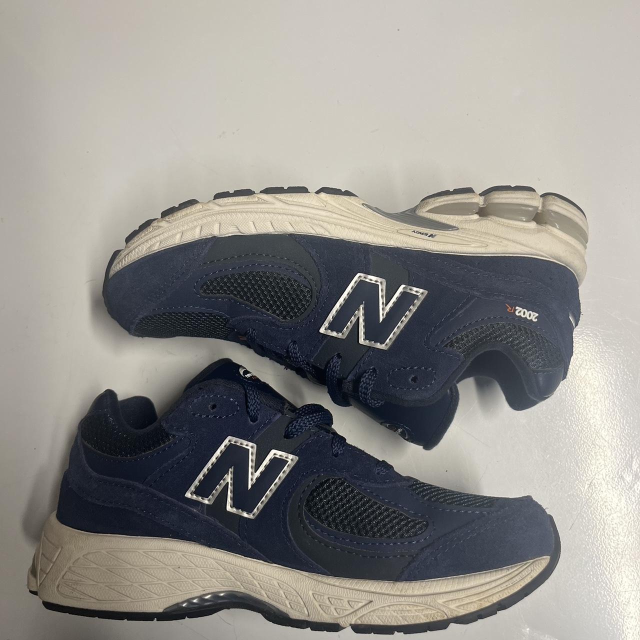 New Balance 2002r Navy Blue Sz 3y Kids Running Shoes... - Depop