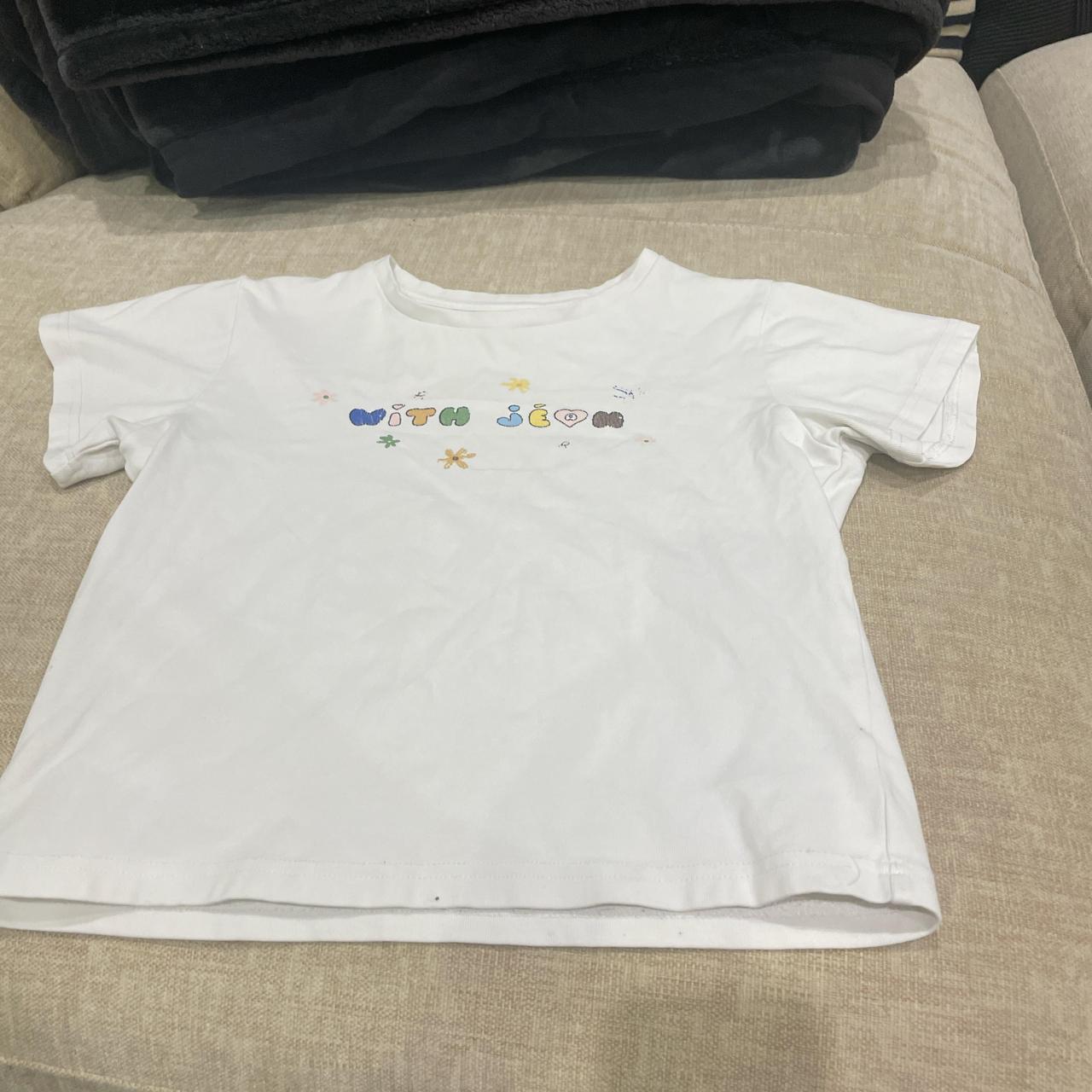 with jean baby tee | Depop