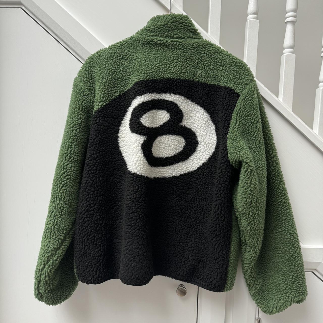 AUTHENTIC Stussy 8 ball Sherpa reversible jacket.... - Depop