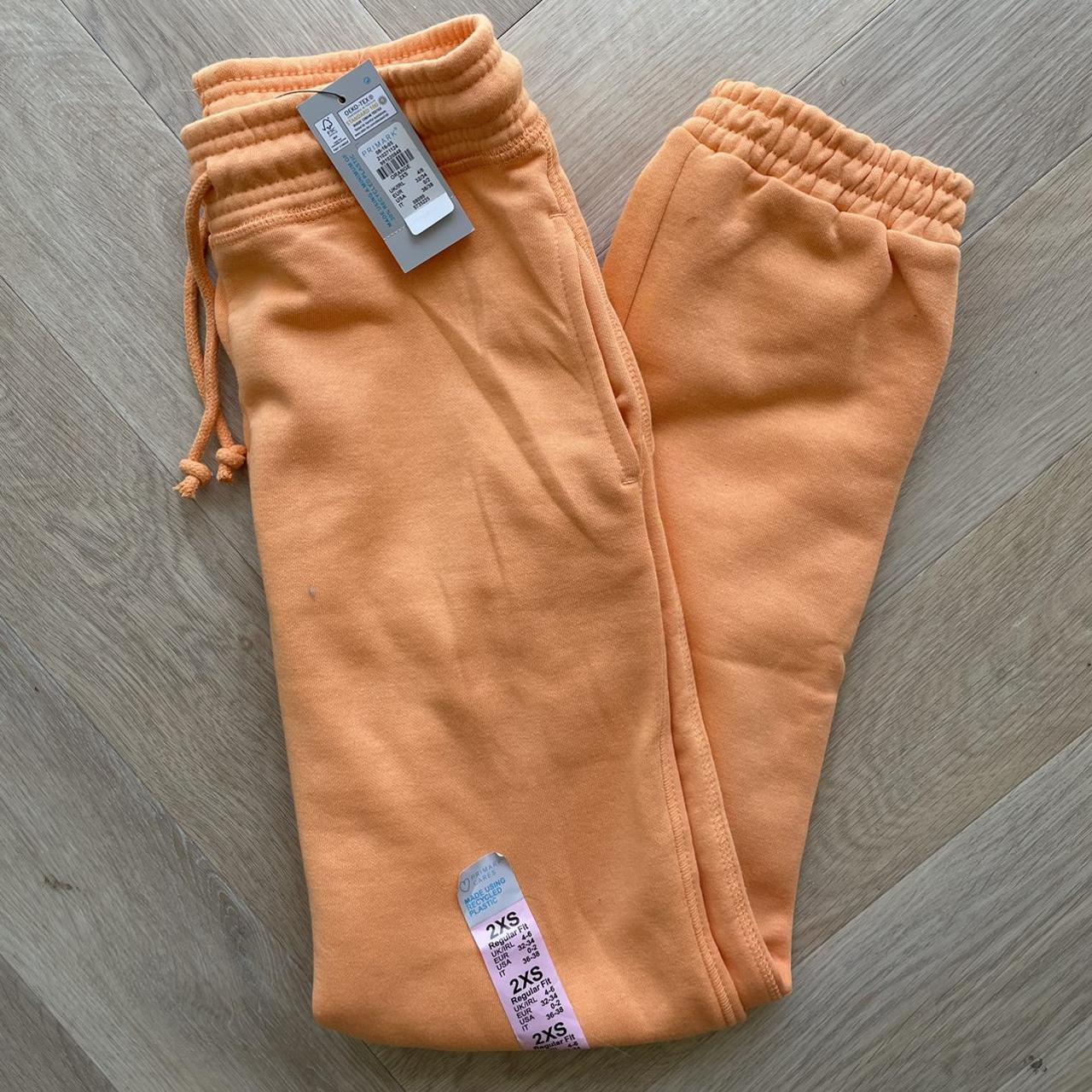 Primark orange cuffed joggers, brand new. - Depop