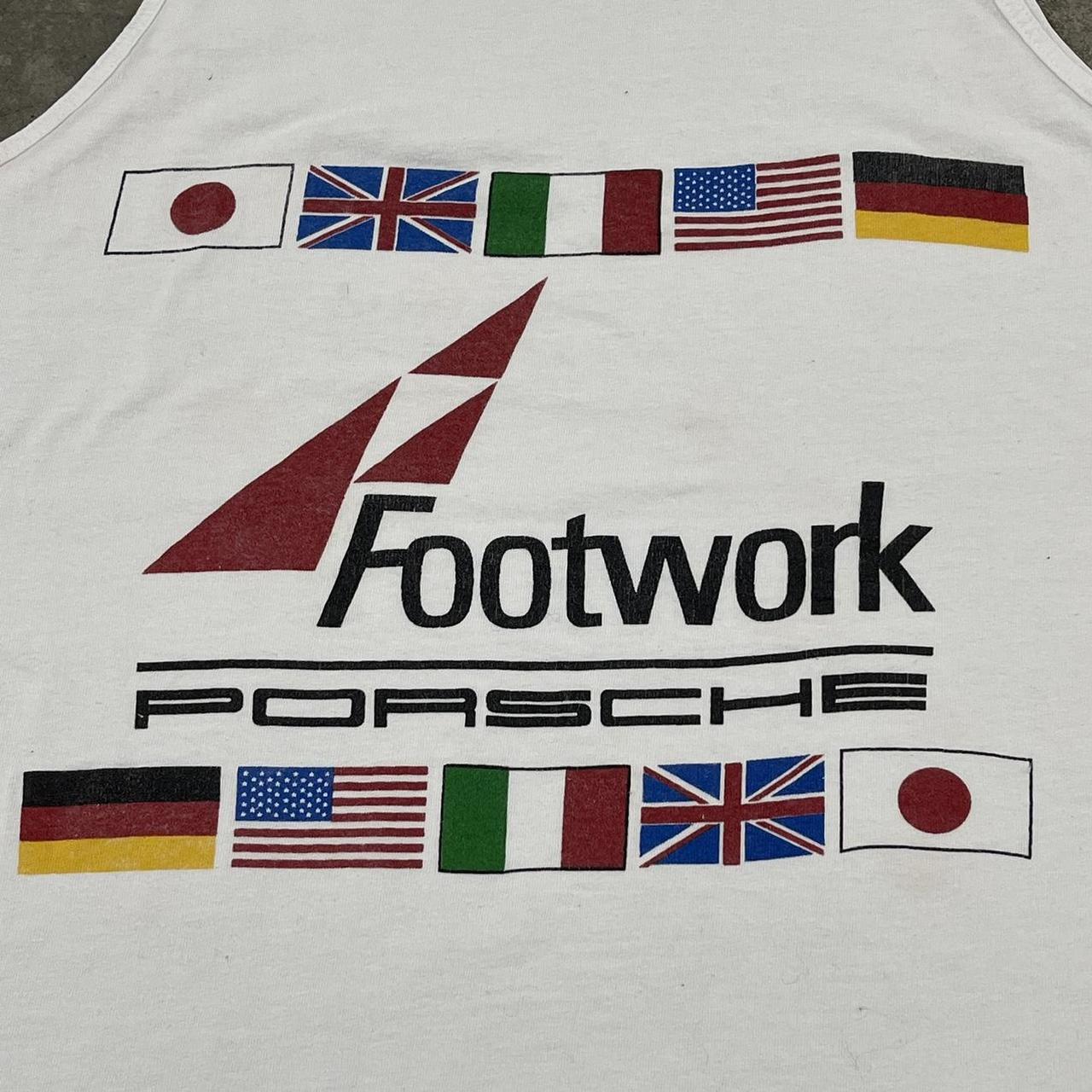 Vintage 90’s Porsche Footwork Formula 1 Racing Tank... - Depop