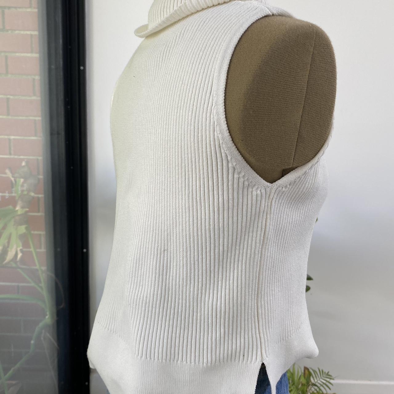 🪴STAPLE THE LABEL WHITE VEST TURTLENECK 🌱size: S... - Depop