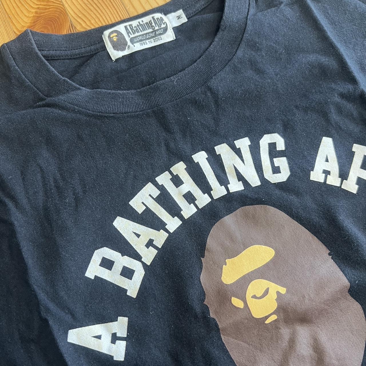 R-371 Authentic Vintage Bape T-Shirt Condition: •... - Depop