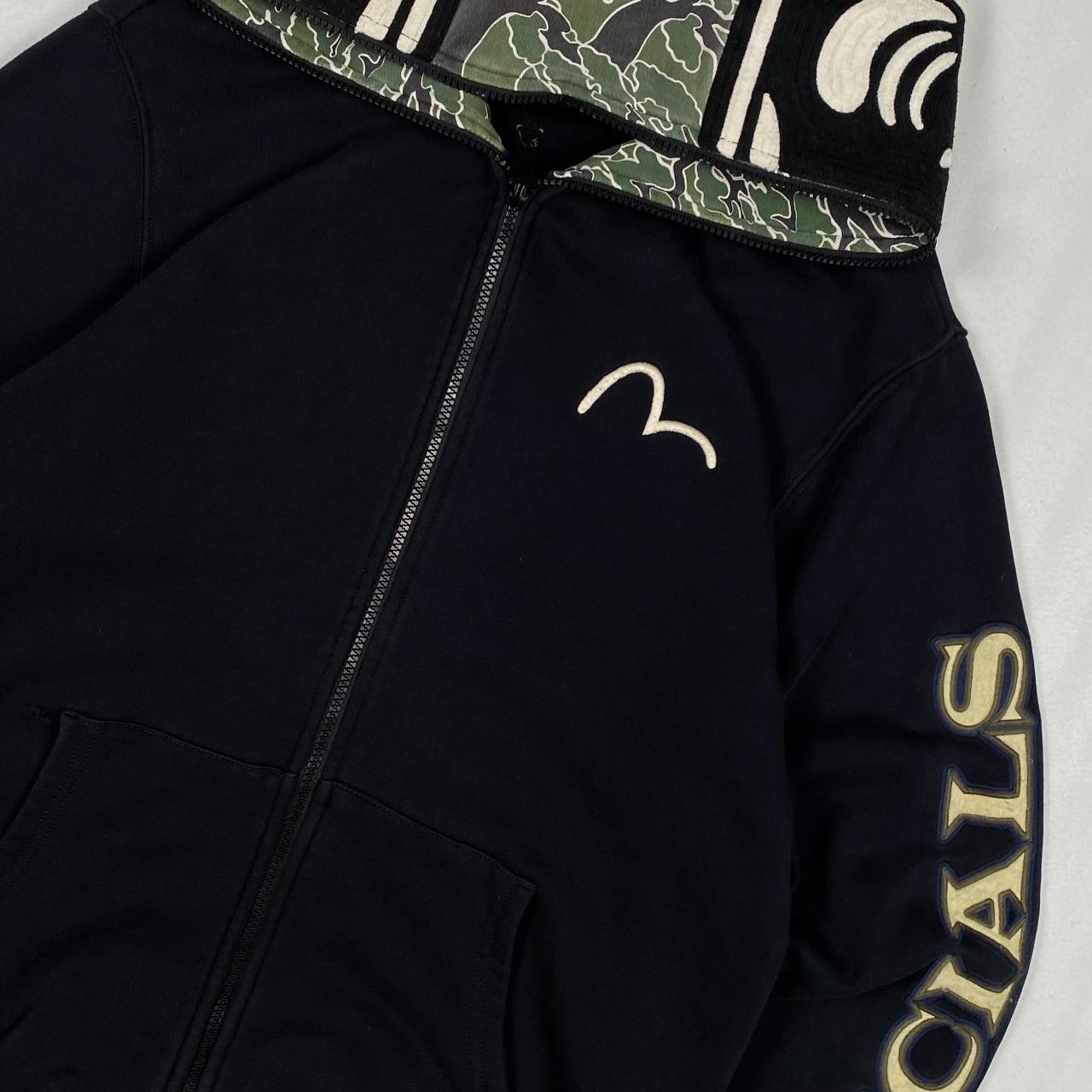 J- 523 Authentic Vintage Evisu Full Zip Hoodie... - Depop