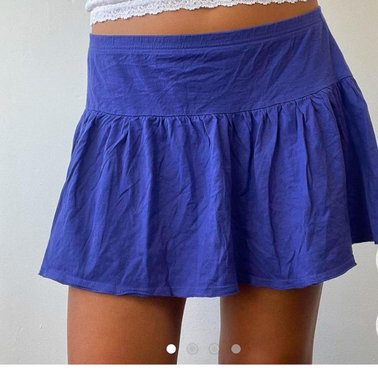 Super pretty deep purple floaty skirt shown on uk... | Depop