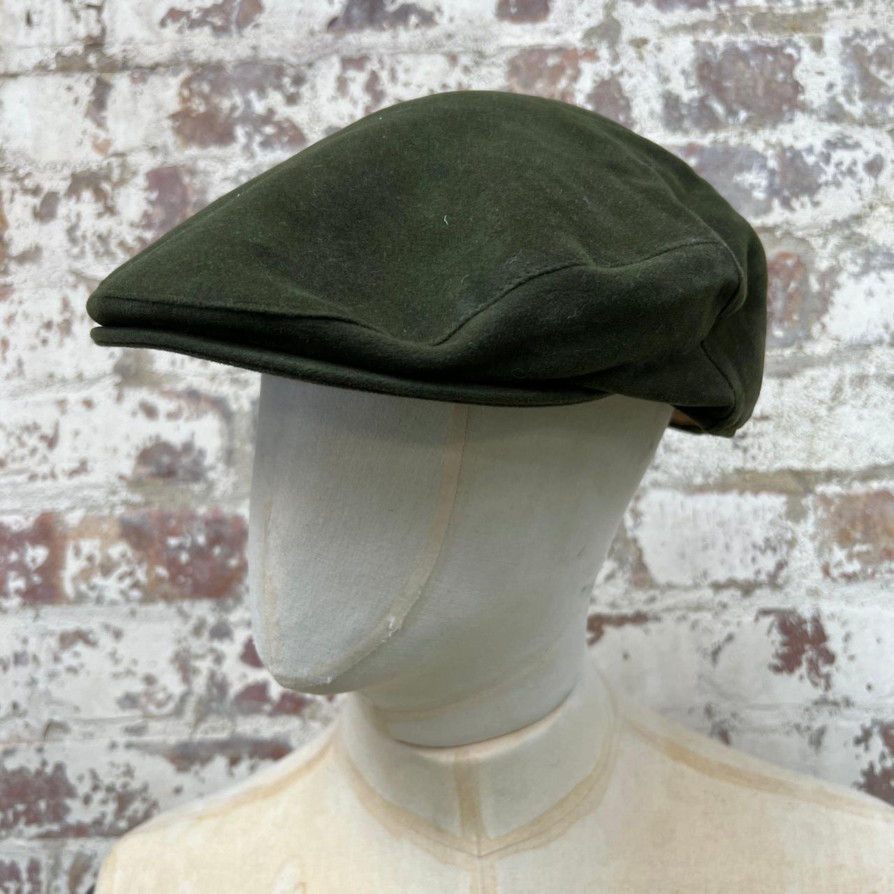 Green Barbour Wool Shooting Flat Cap One... - Depop