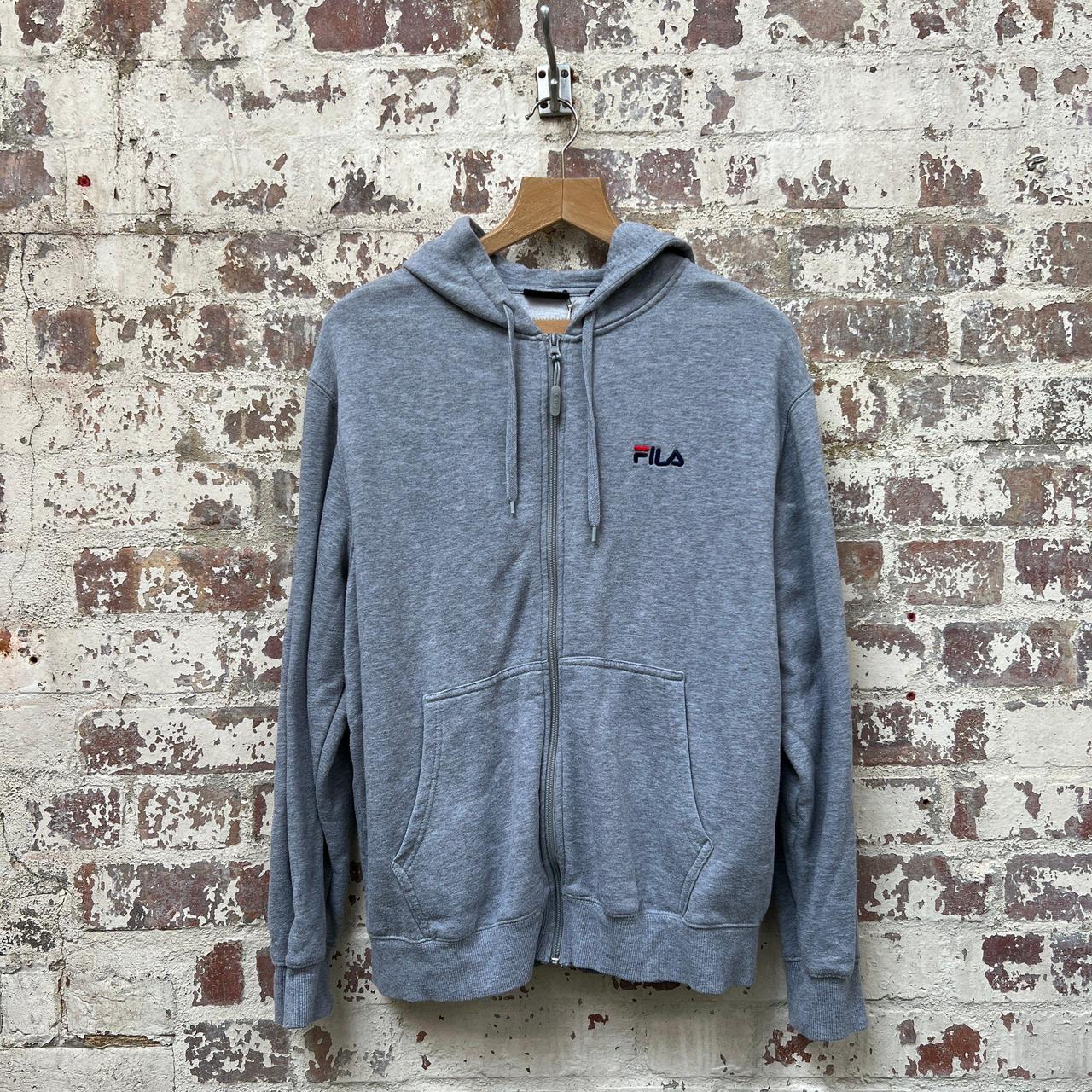 Fila Men's Grey Hoodie | Depop