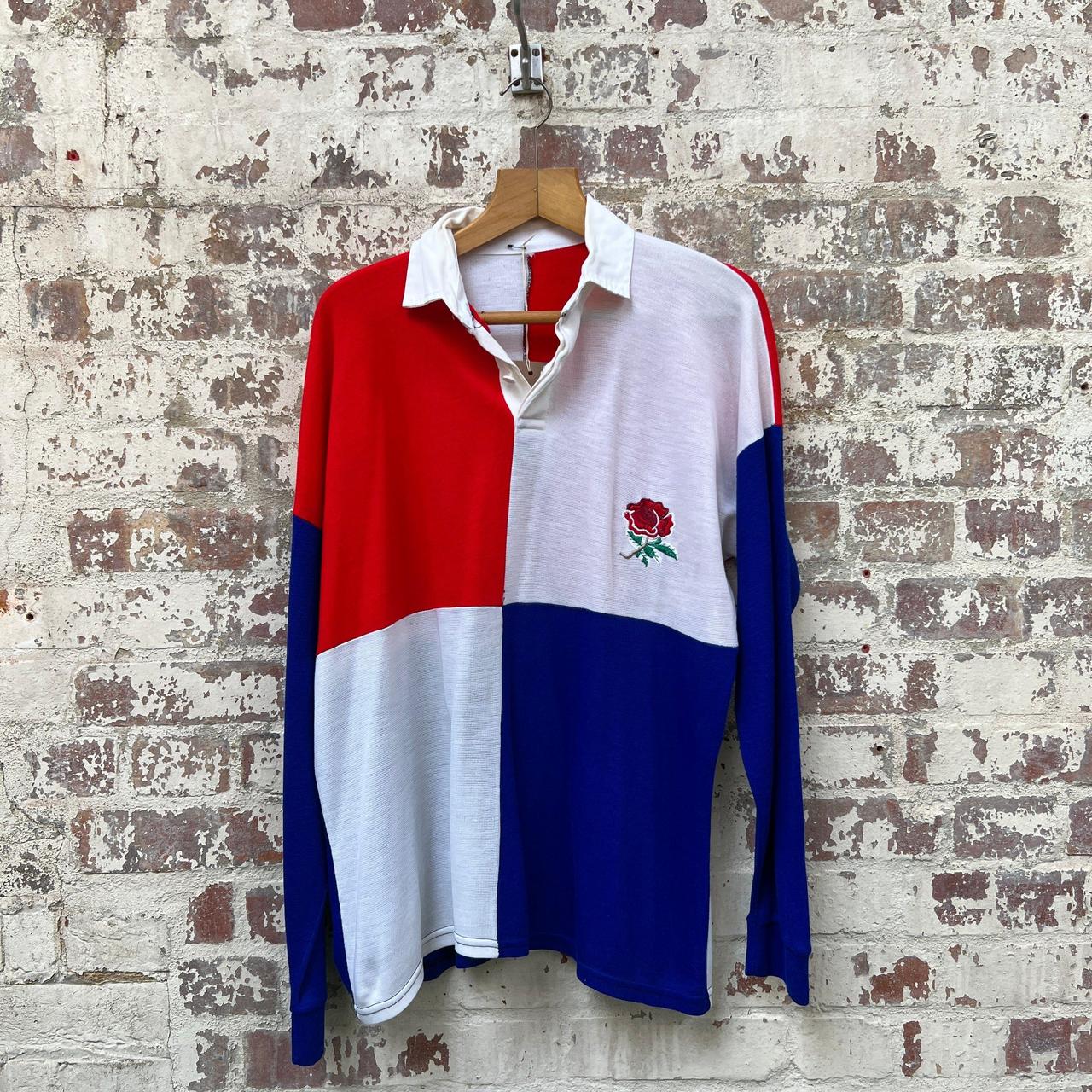 Vintage 1990s Multi Coloured England Rugby... - Depop