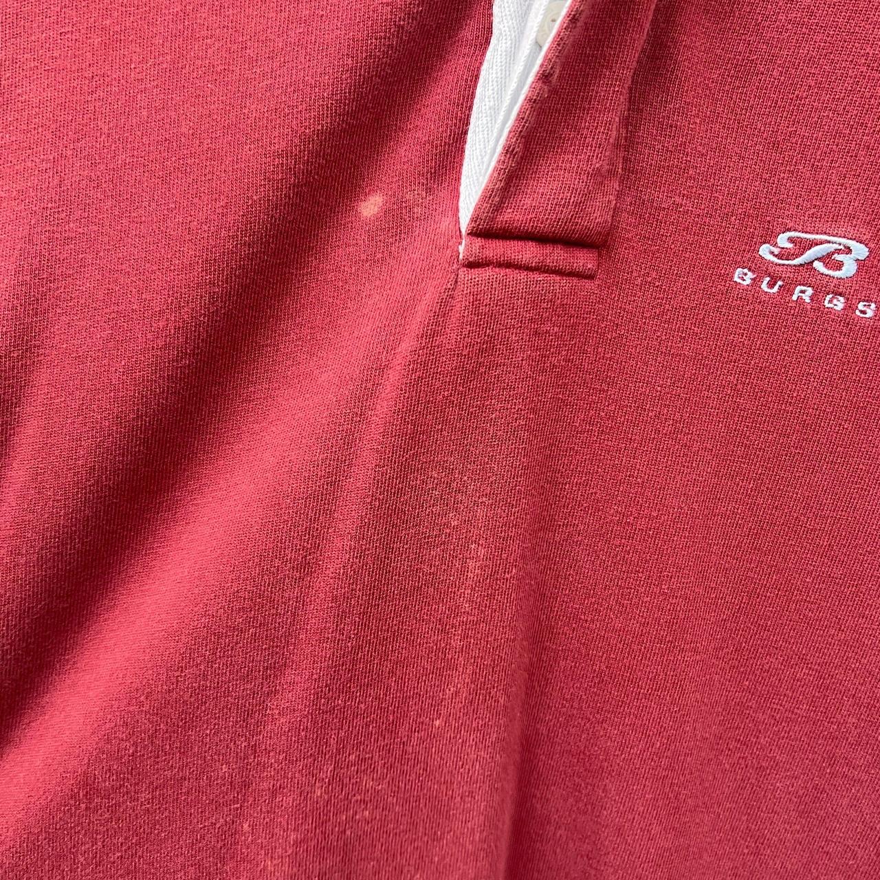 Vintage 1990s Maroon Sailing Rugby Top Vintage... - Depop