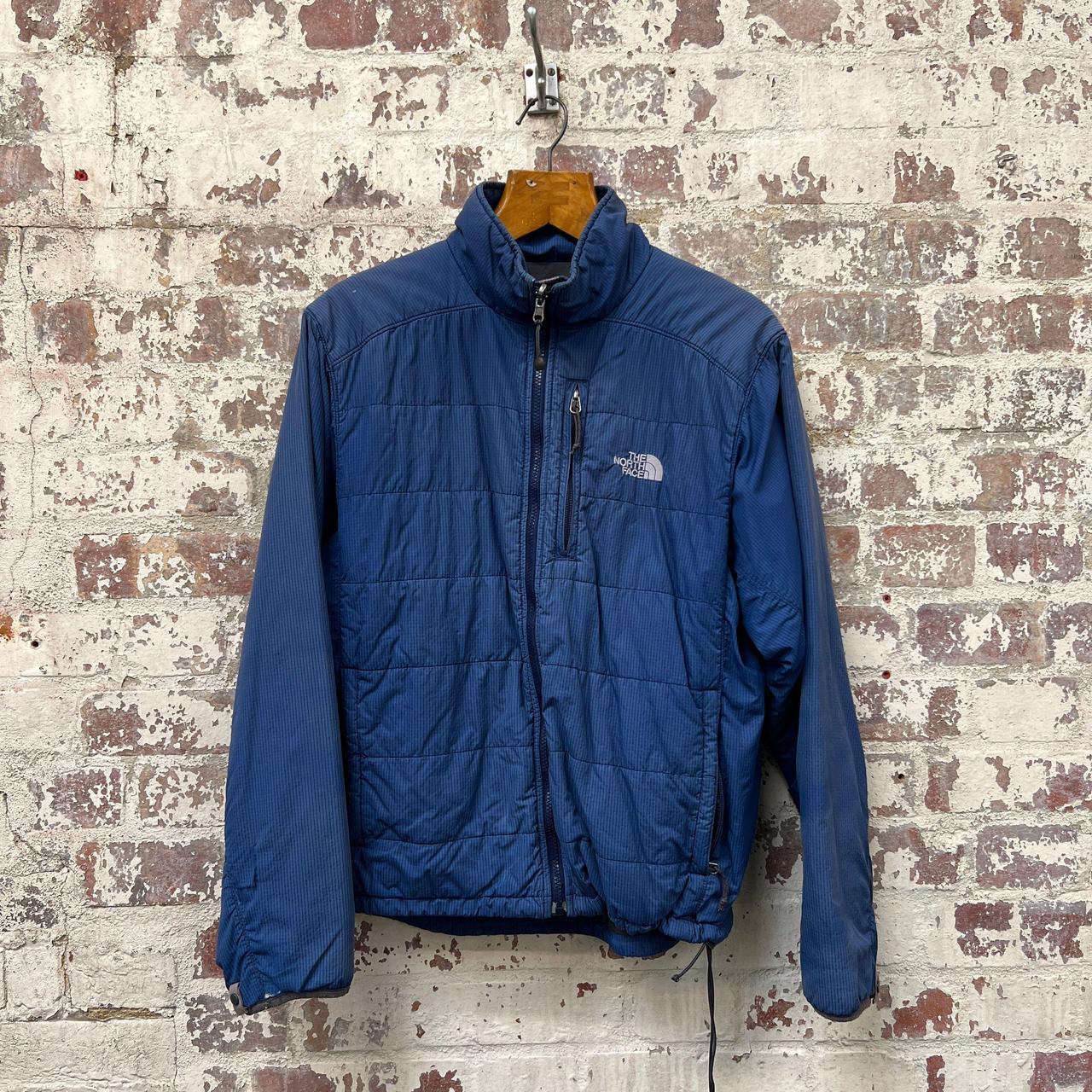 2000s Blue The North Face Puffer Jacket Vintage... - Depop