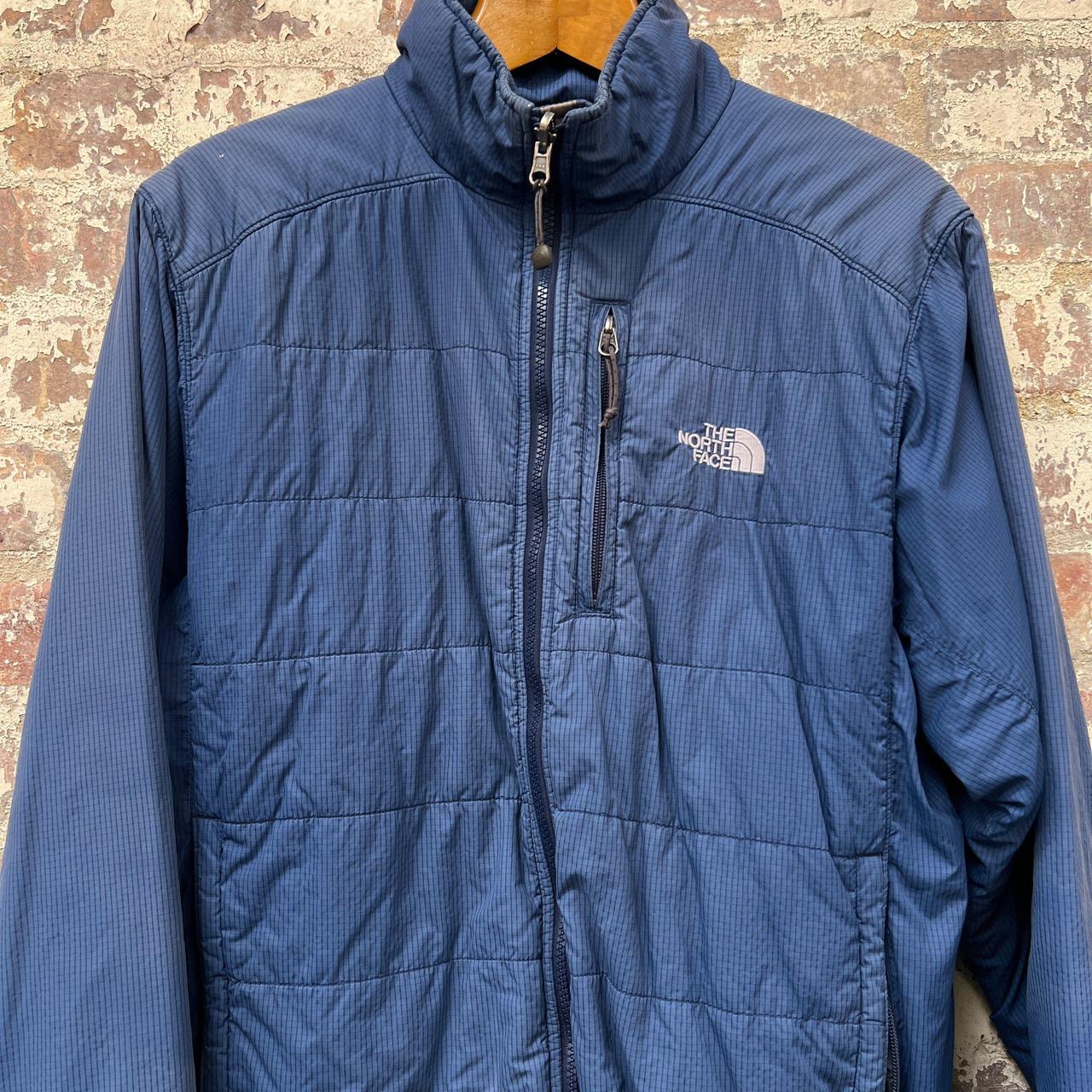 2000s Blue The North Face Puffer Jacket Vintage... - Depop