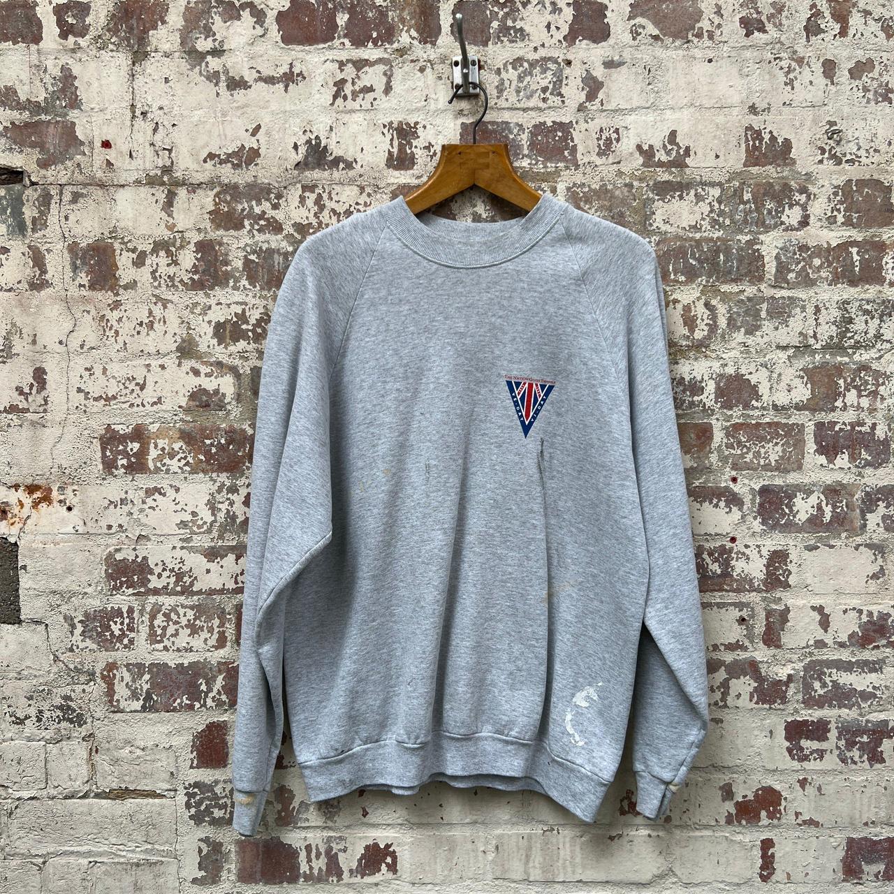Vintage 1990s Grey VE- DAY Print... - Depop