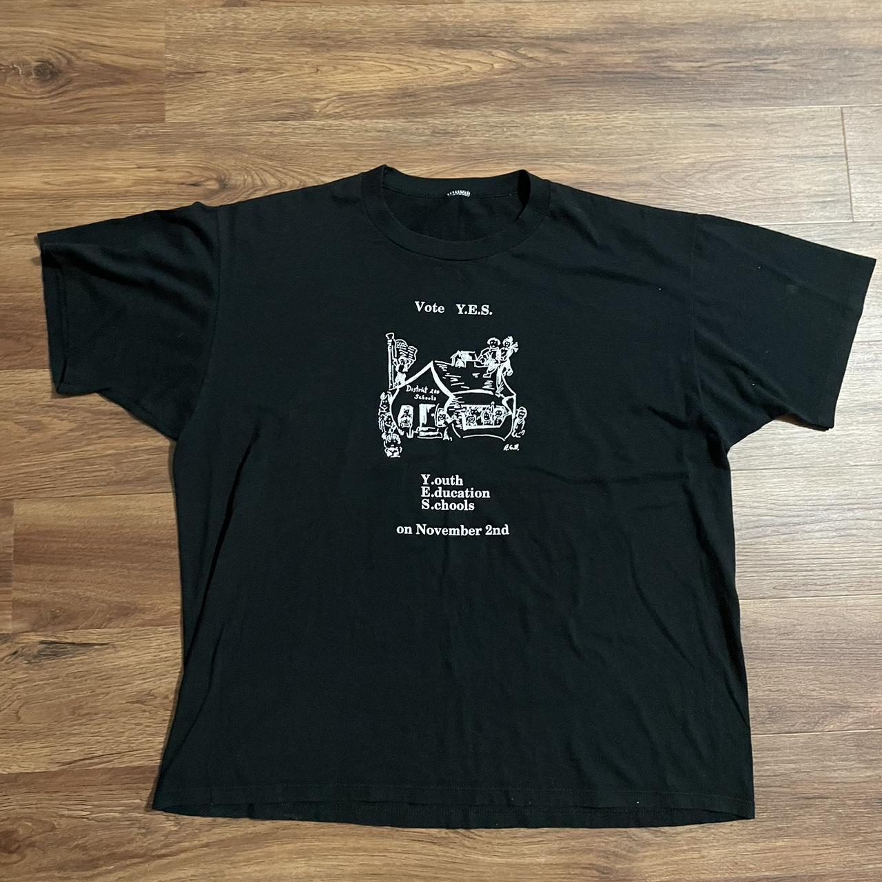 Vtg 90s Single Stitch Voting Funny Propaganda Tee... - Depop