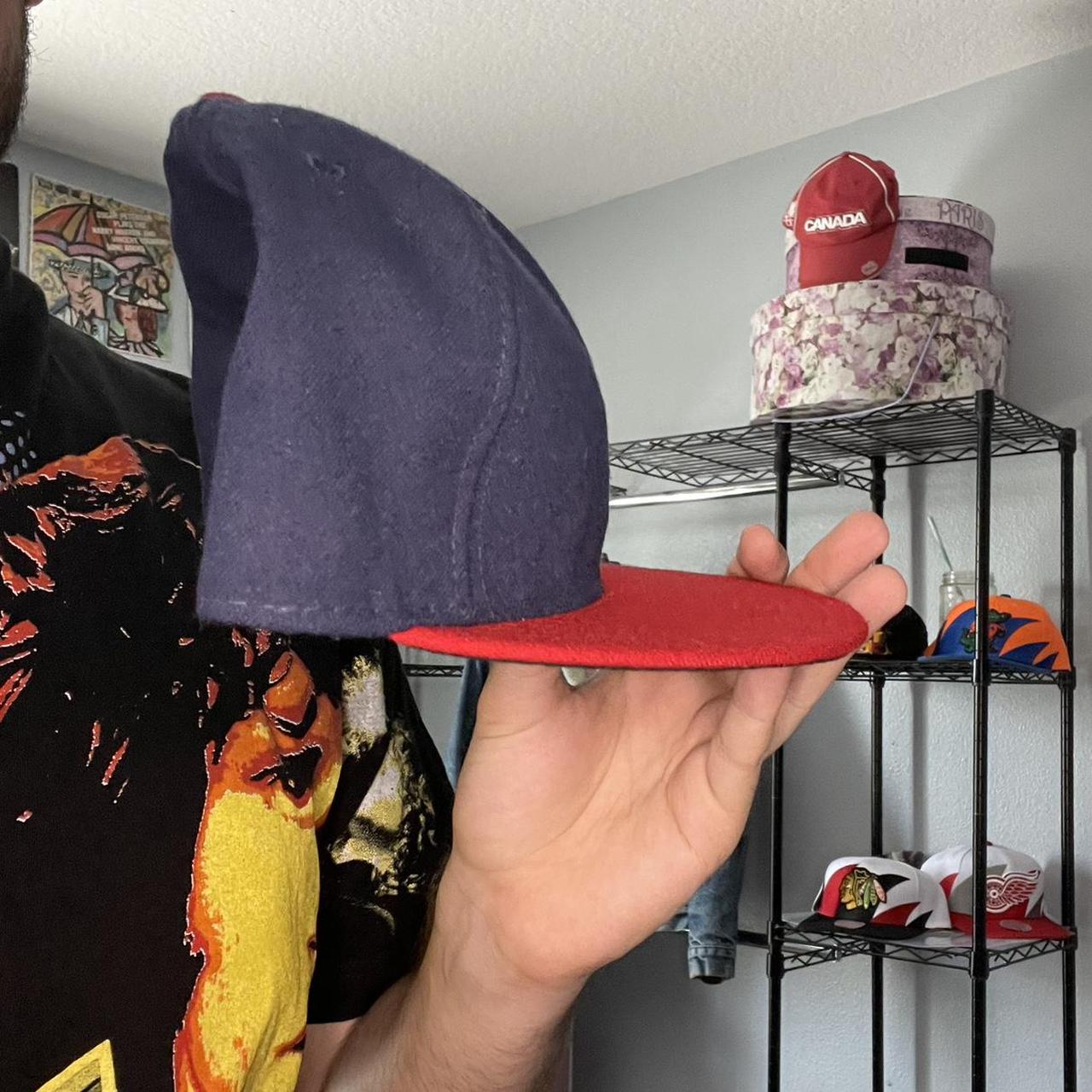 Vintage Cleveland Indians Fitted Hat size 7 5/8 - Depop