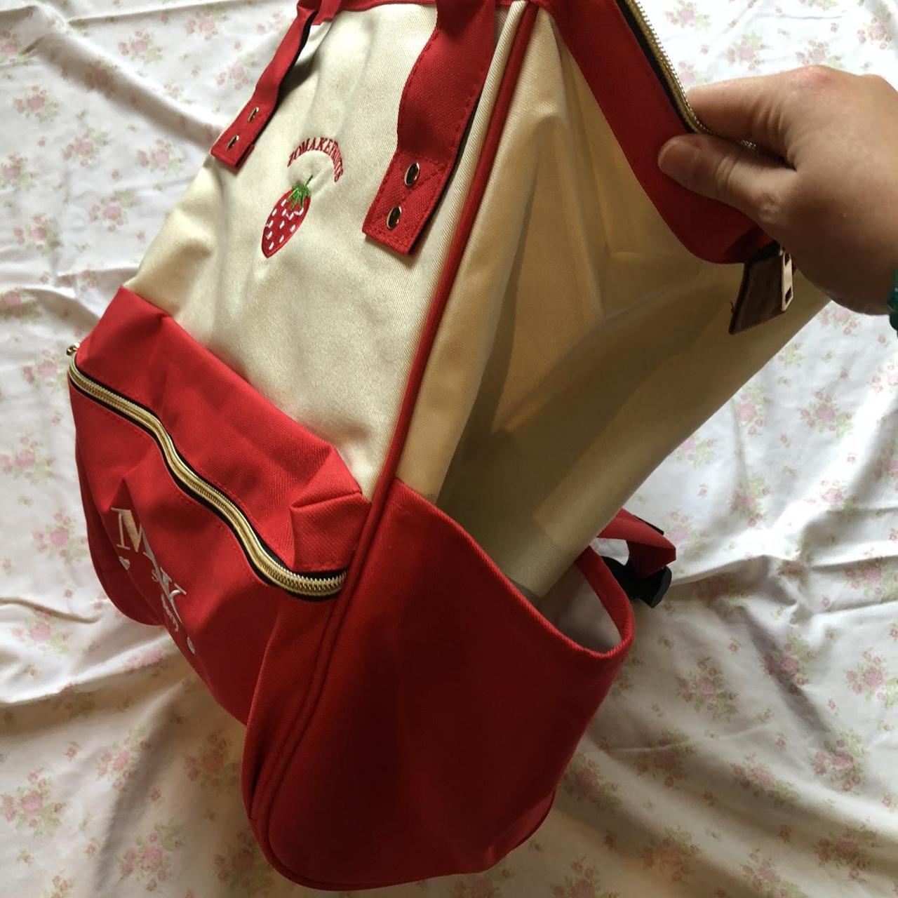 Strawberry milk backpack BRAND NEW unused Bundle... - Depop