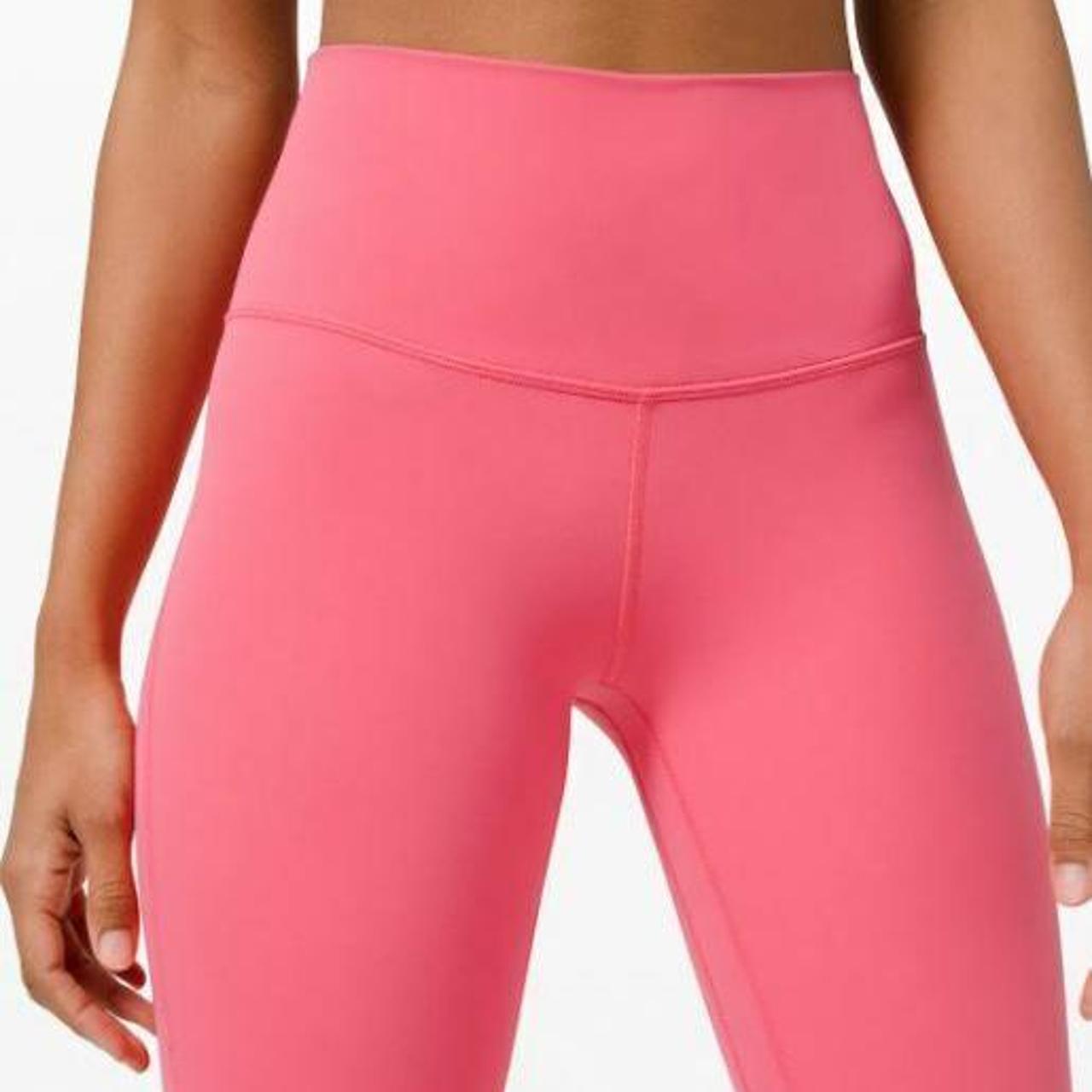 lululemon align leggings in guava pink 25” double... - Depop