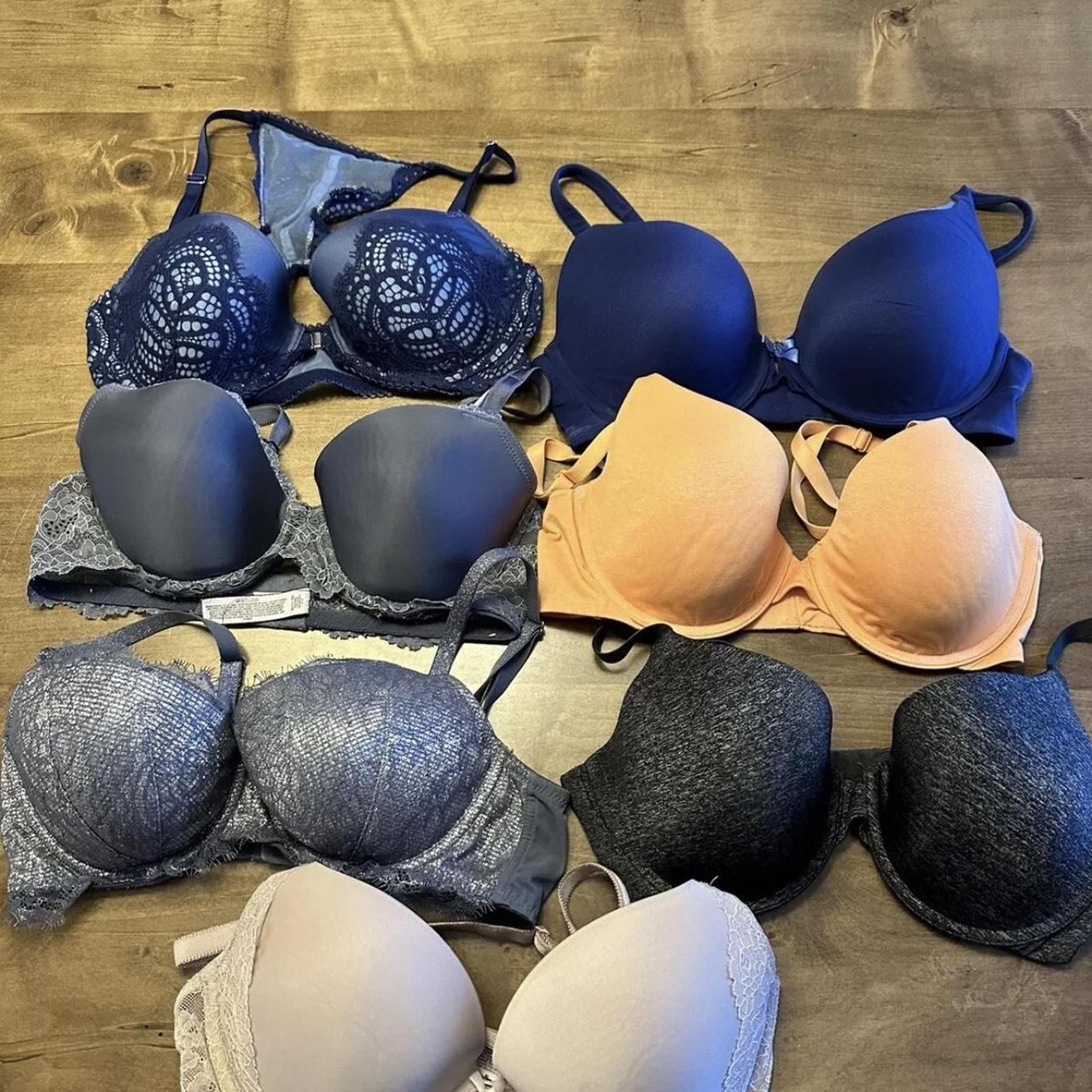 Victoria Secret 34D Bras Lot Of 7, Dream Angels - Depop