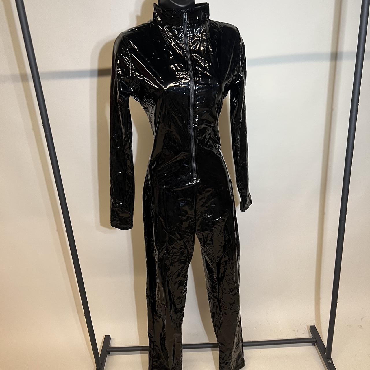 Super hot full body latex bodysuit with thumb holes... - Depop