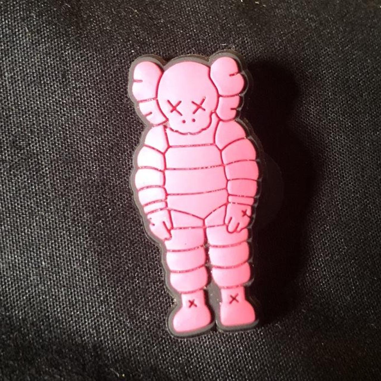Pink Kaws croc charm | Depop