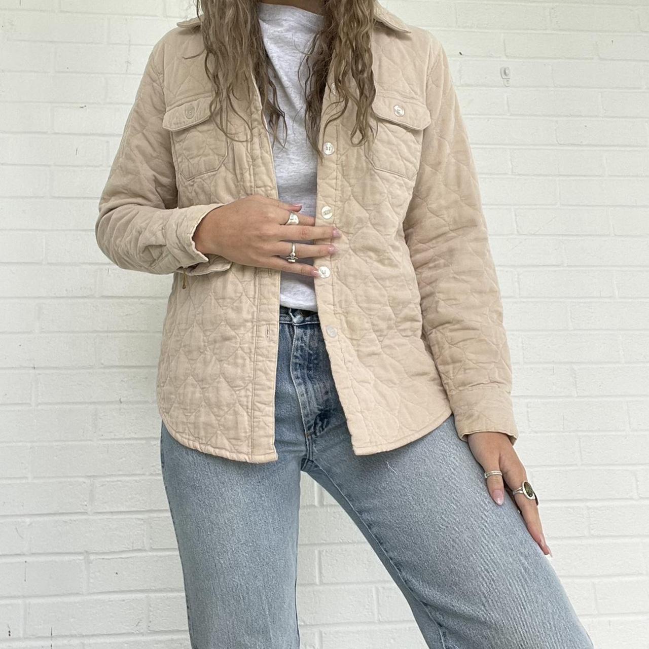 Cream corduroy jacket Size: S Perfect for fall or... - Depop