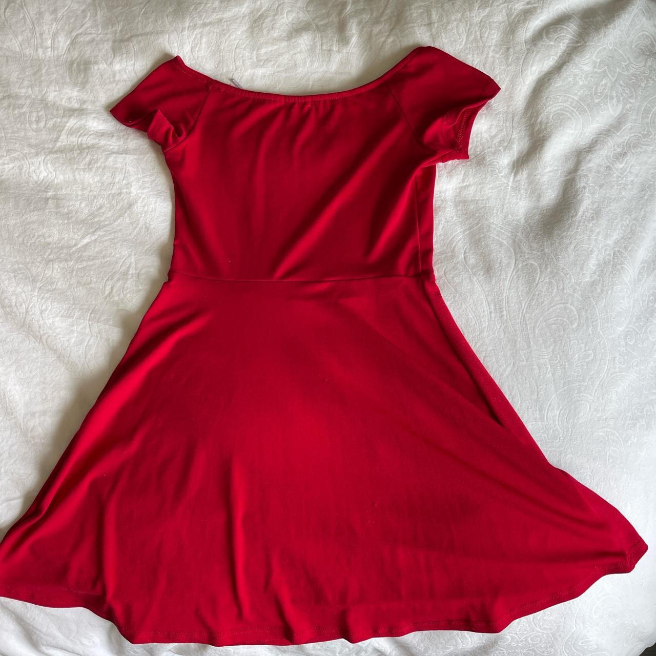 kimchi blue cherry red dress 🍒 super cute and... - Depop