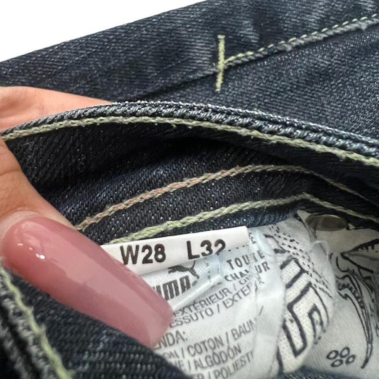 vintage evisu x puma jeans -NO PAYPAL- size: w... - Depop