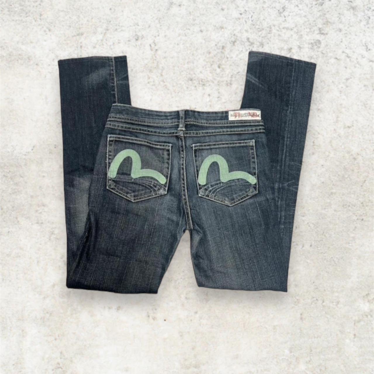 vintage evisu x puma jeans -NO PAYPAL- size: w... - Depop