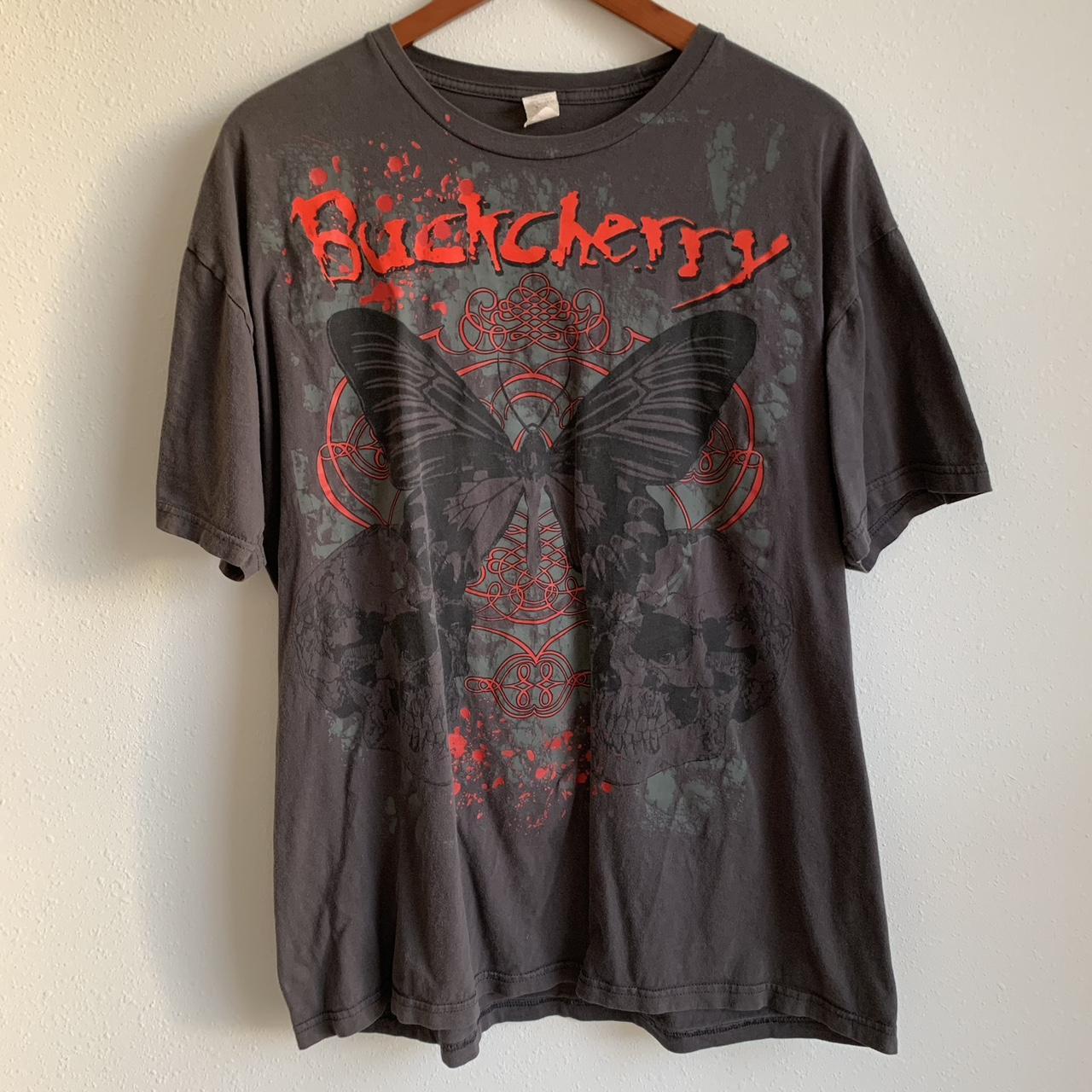 Vintage Buckcherry Rock Band T-Shirt Merch with... - Depop