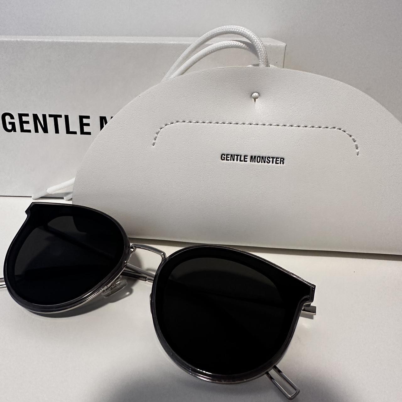Gentle Monster Women's Grey and Black Sunglasses | Depop