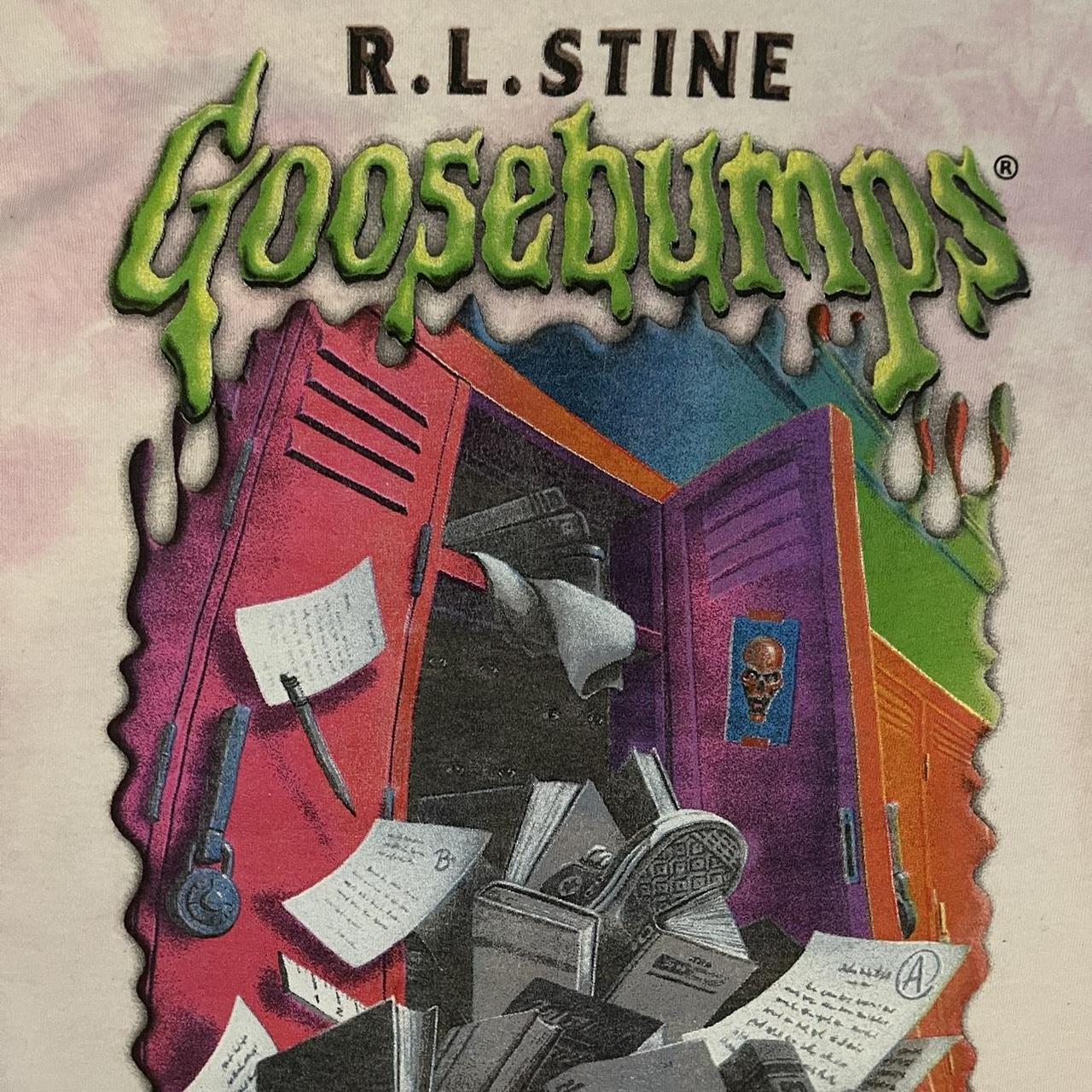 purple/white tie dye goosebumps tee, originally from... | Depop