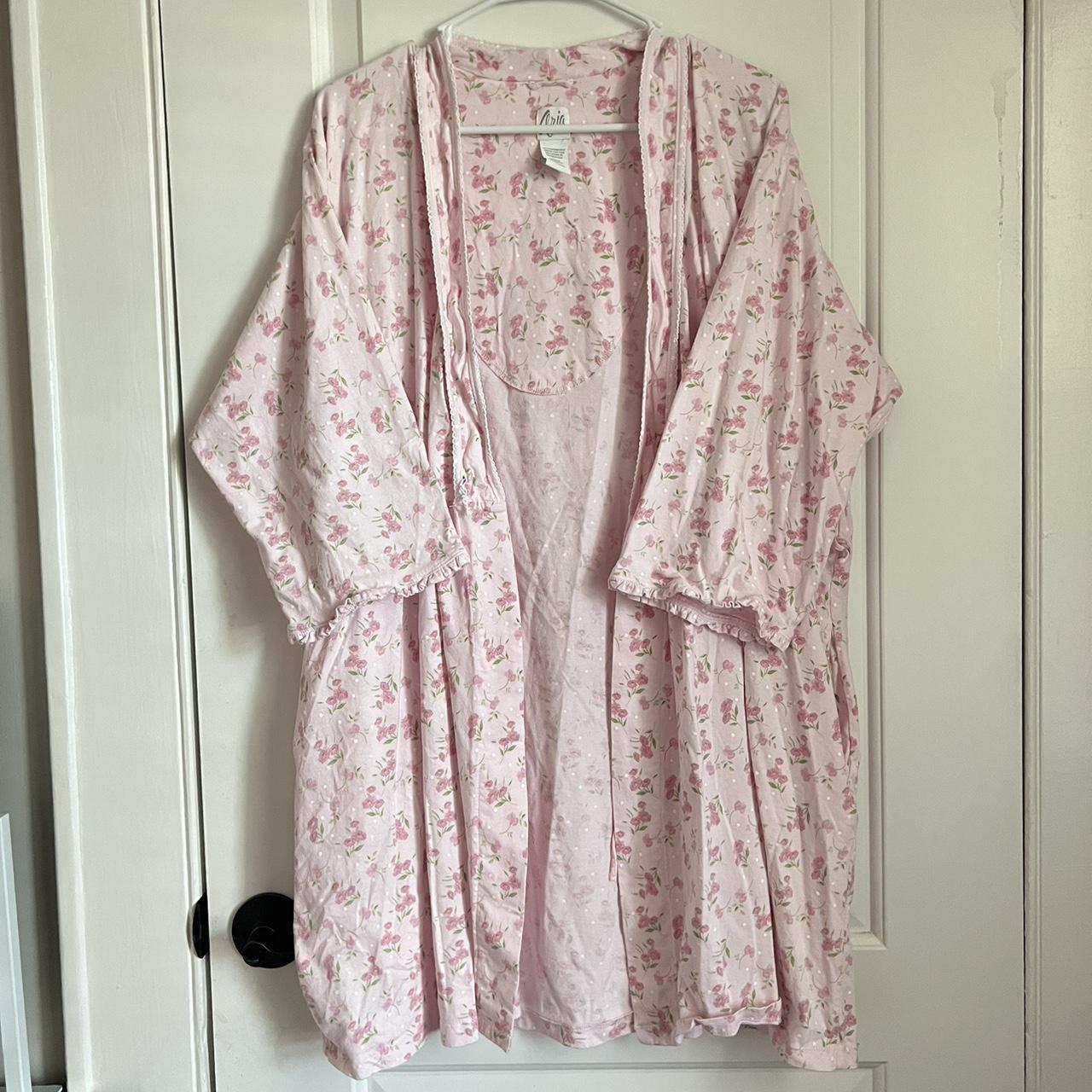 Super cute coquette girly floral Aria nighty/ bath... - Depop