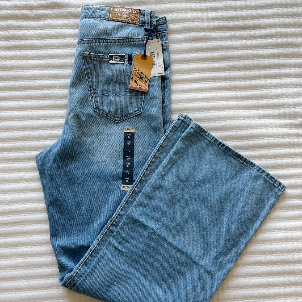 Buffalo David Bitton Addie High Rise Wide Leg... - Depop