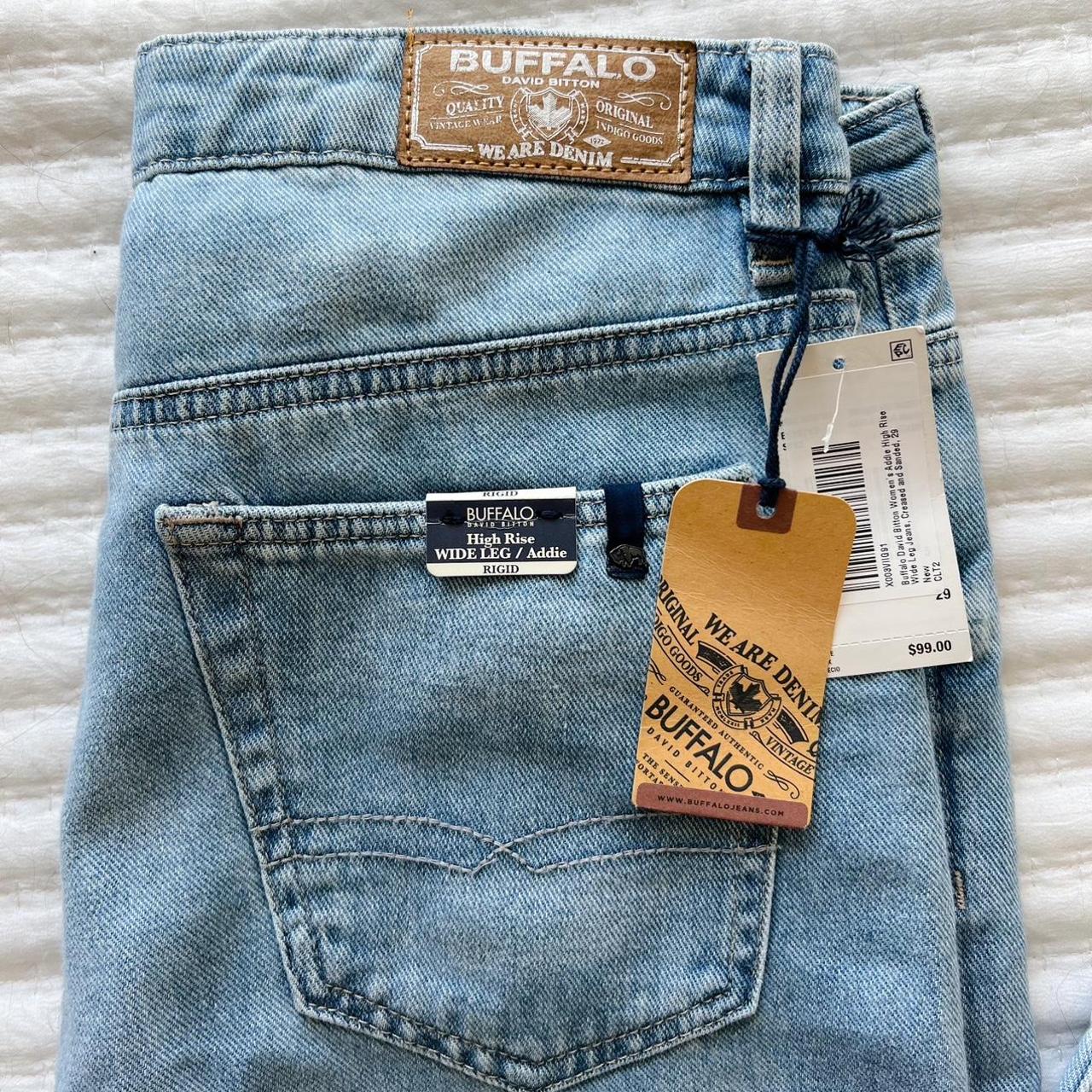 Buffalo David Bitton Addie High Rise Wide Leg... - Depop