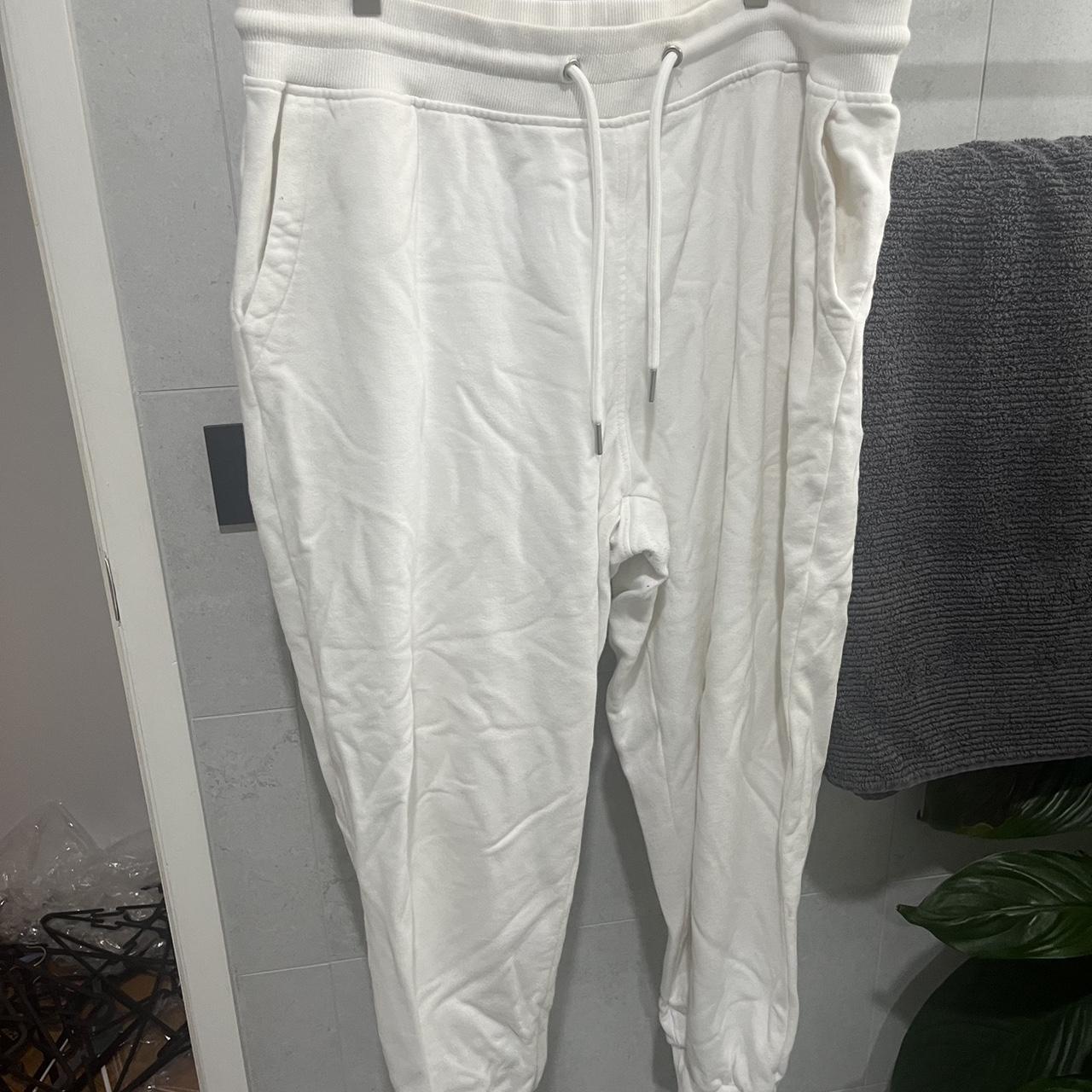 Country road white tracksuit pants size XL worn... - Depop