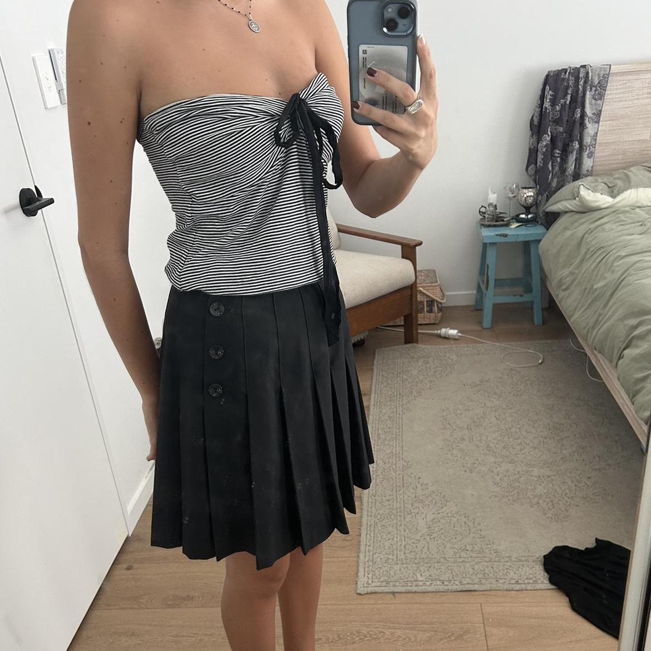 Striped strapless top Super cute and versatile... - Depop