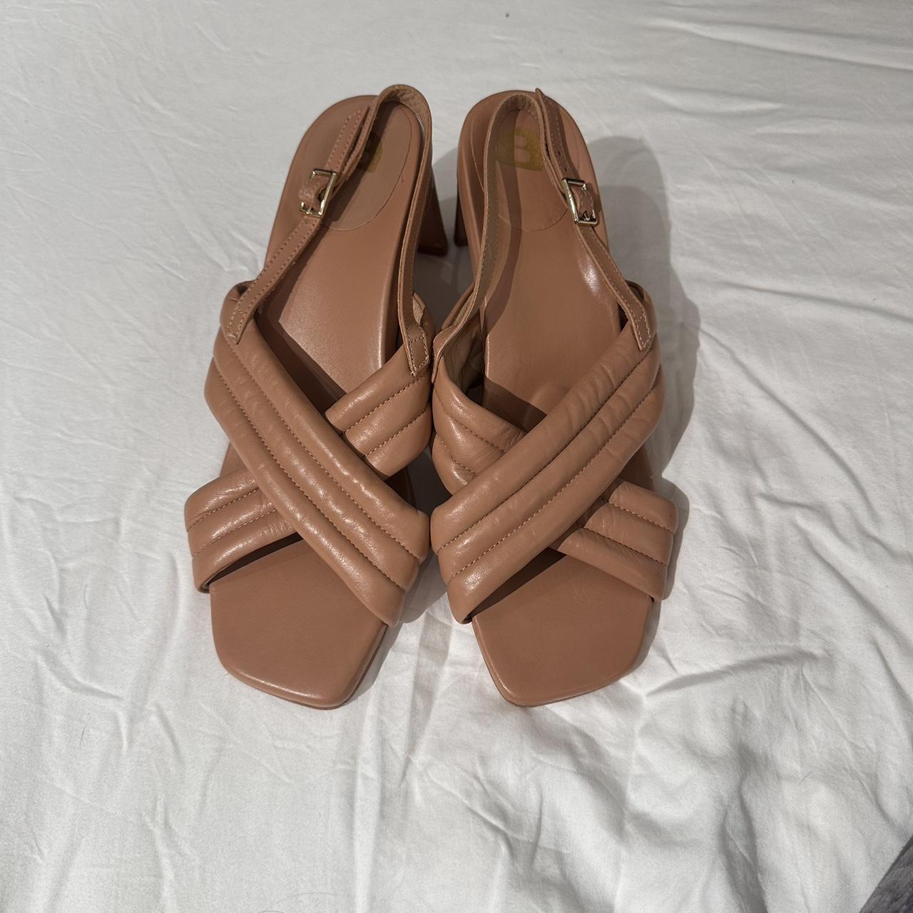 Bared Footwear Size 38 tan brown leather heels.... - Depop