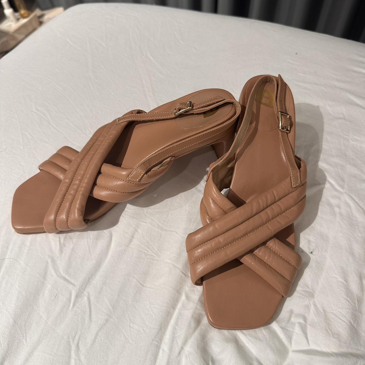 Bared Footwear Size 38 tan brown leather heels.... - Depop