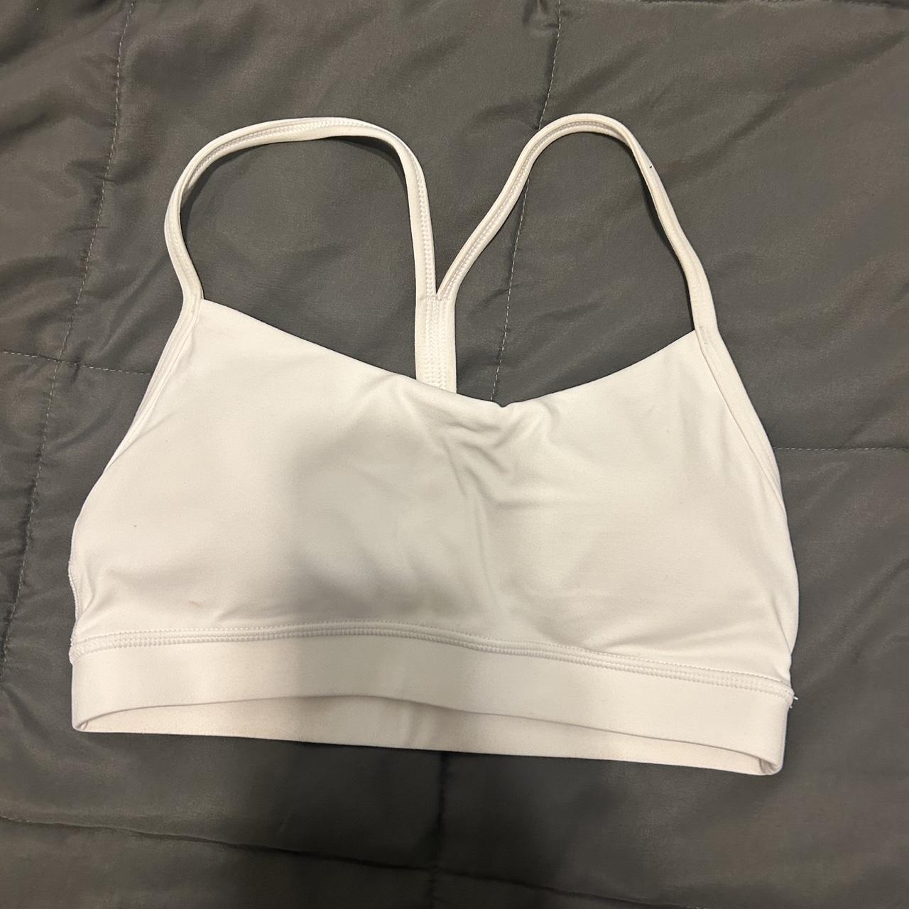 White crz yoga sports bra #activewear white, sports... | Depop