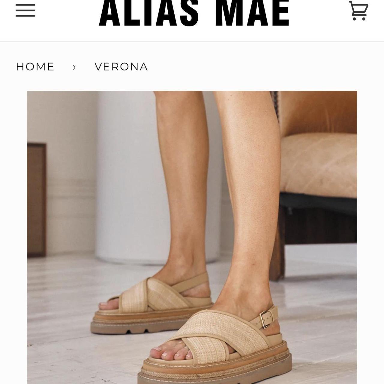 Alias Mae - Verona Sandle size 8/39 Worn twice... - Depop