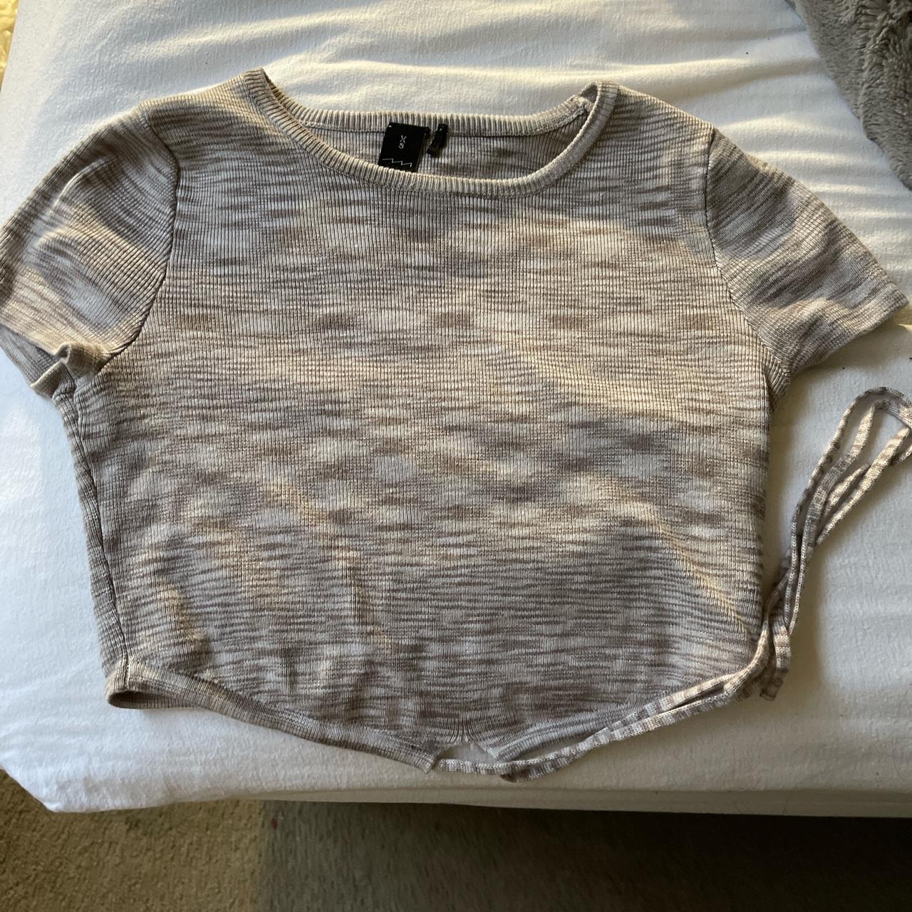 Factorie Tan Crop Top Strings - Depop