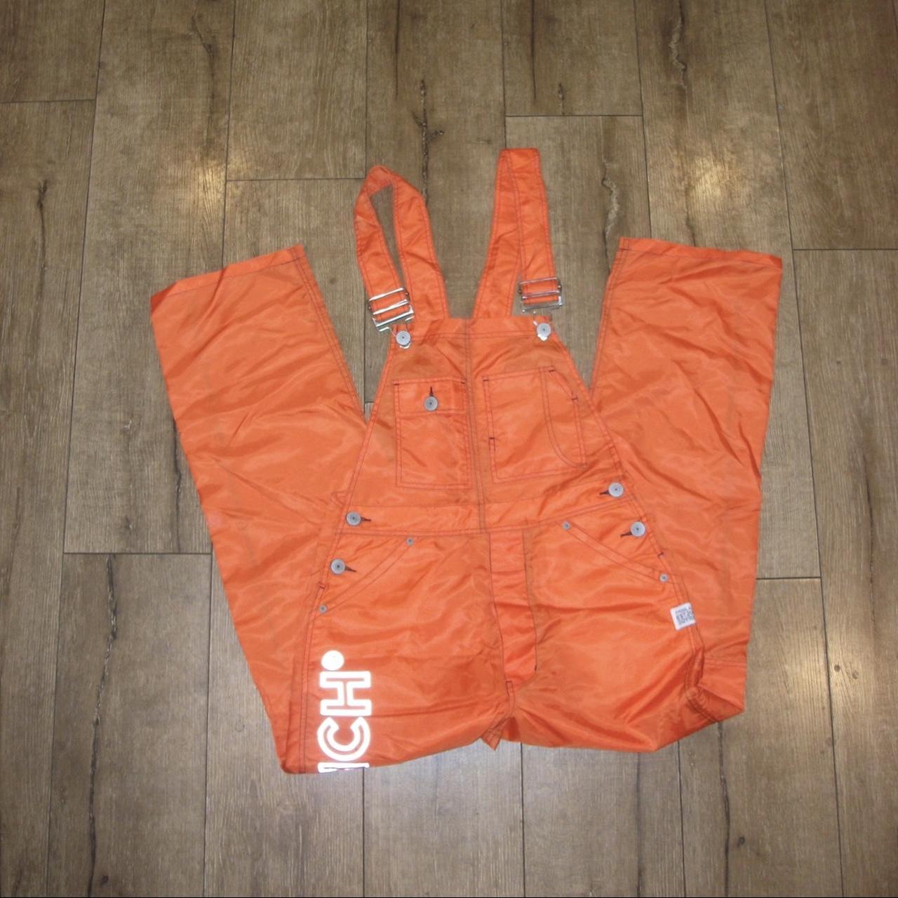 Orange and 3M JOYRICH overalls - Depop