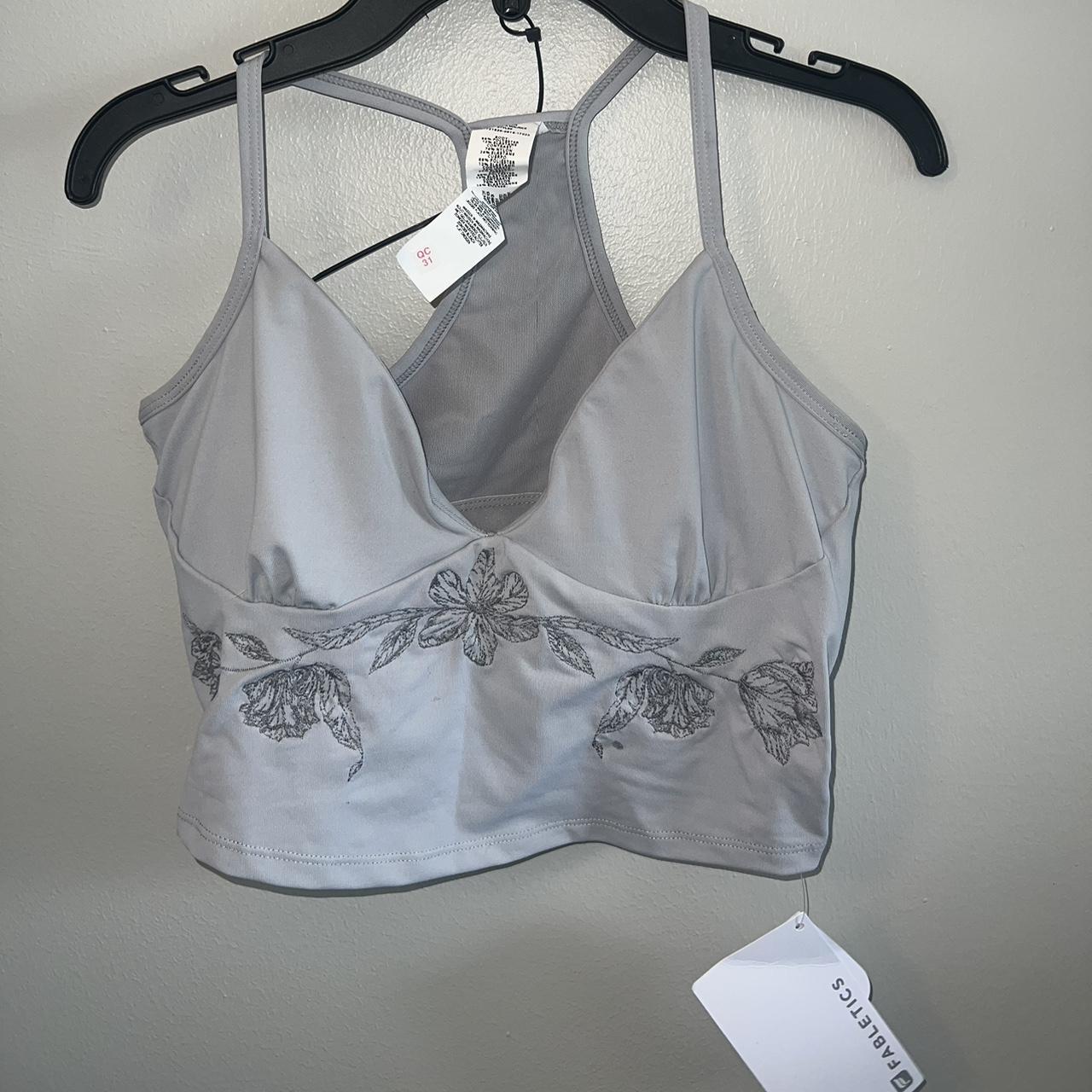 FABLETICS grey leanna midi bra II NEW NEVER... - Depop