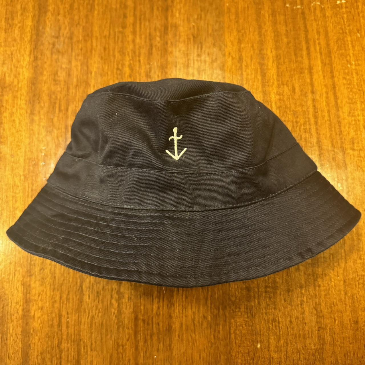 La Paz Anchor Bucket Hat L/XL Navy Blue - Depop